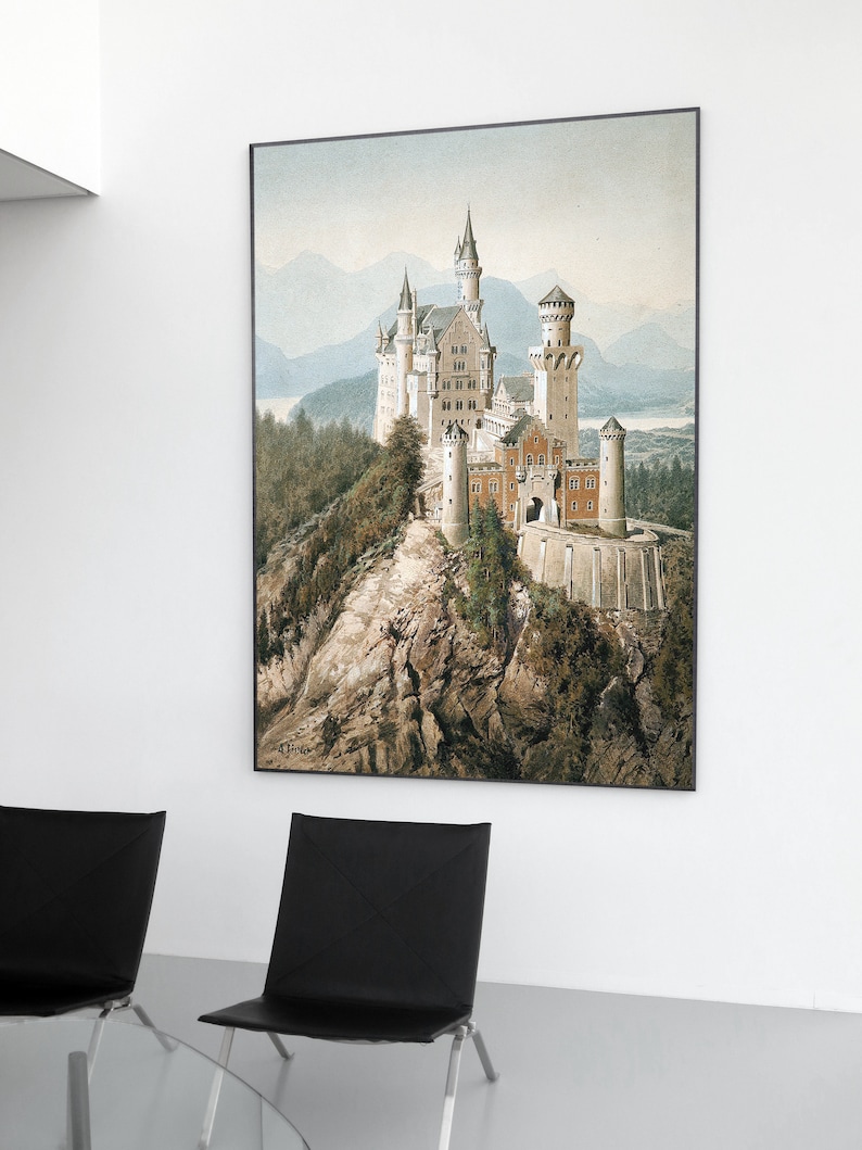 Adolf Hitler, Schloss Neuschwanstein Poster, Germany, Neuschwanstein ...