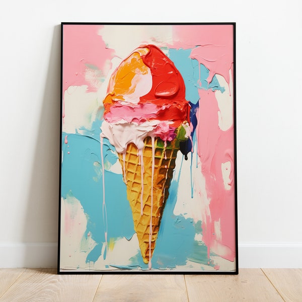 Ice Cream Poster - Etsy