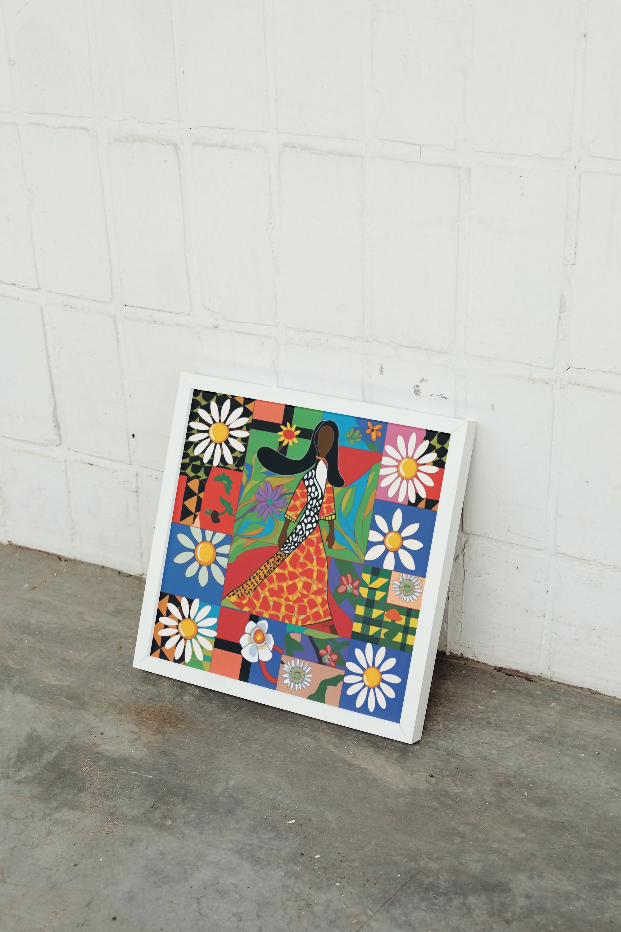 Faith Ringgold Reproduction Poster, Feminist Art, Daisies Print ...