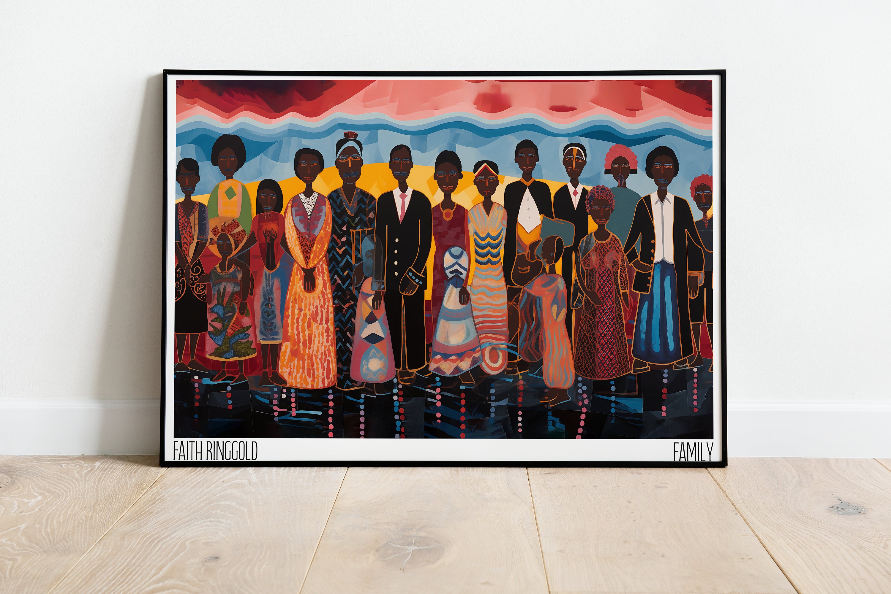 Faith Ringgold, BLM, Black Family, African American Art, Reproduction ...