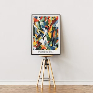 Jacob Lawrence Print, African American Art, American Realism, Social ...