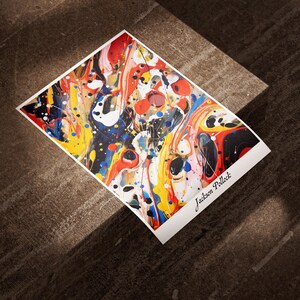 Jackson Pollock Prints, Drip Technique Poster, Abstract Expressionist ...