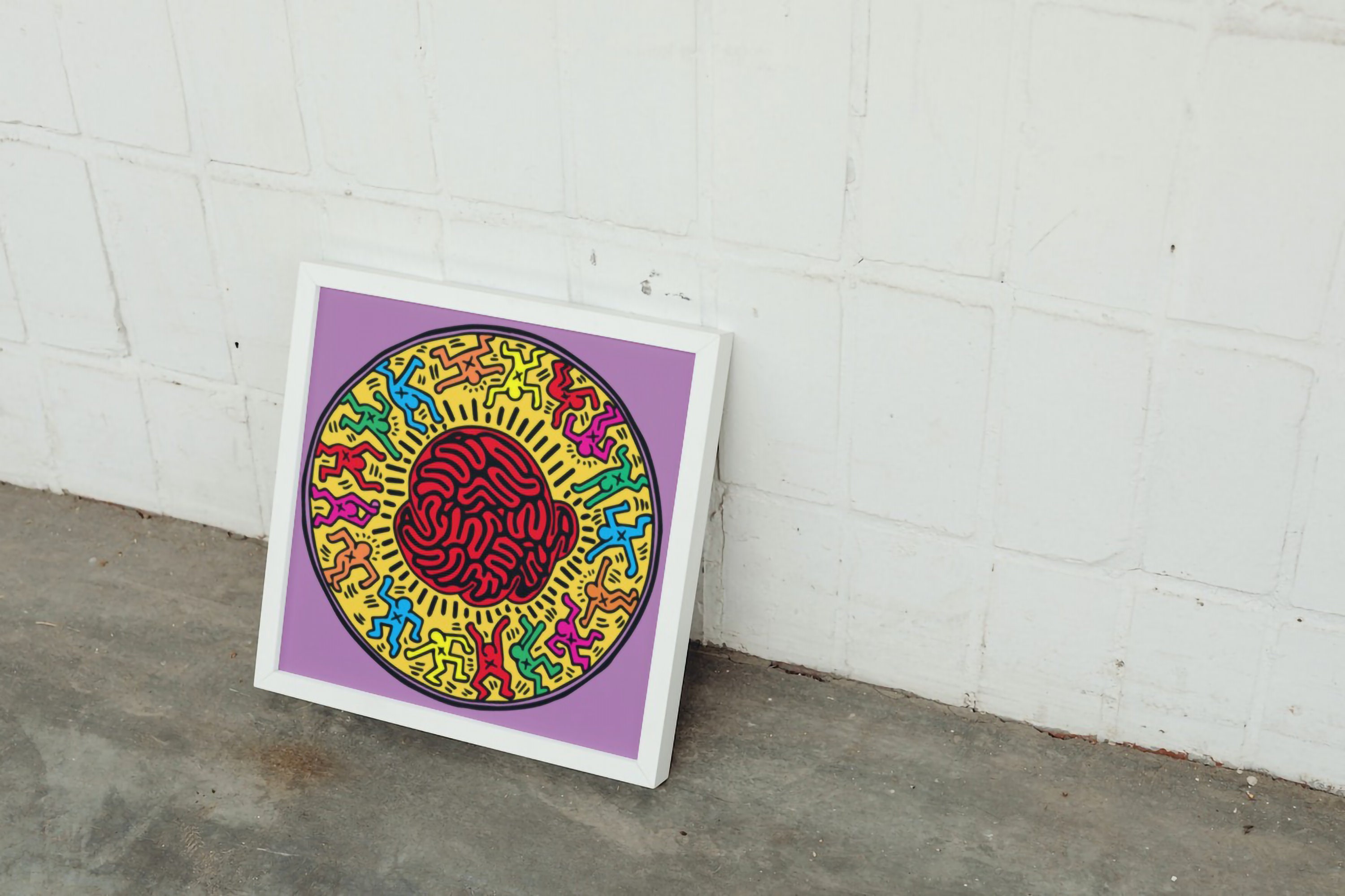 Keith Haring Art , Radiant Baby, Exhibition Poster, Pop Art Print ...