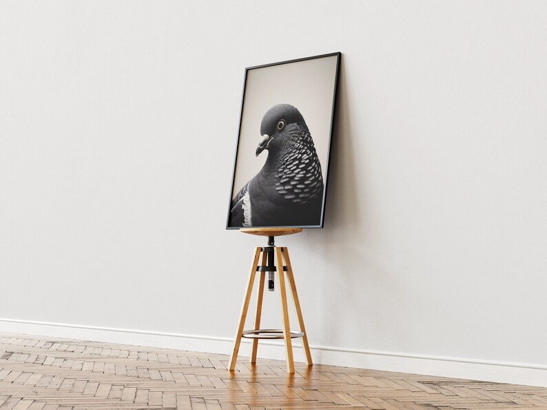 Pigeons, Pigeon Gift, Bird Poster, Bird Lover Gift, Gift for Art ...