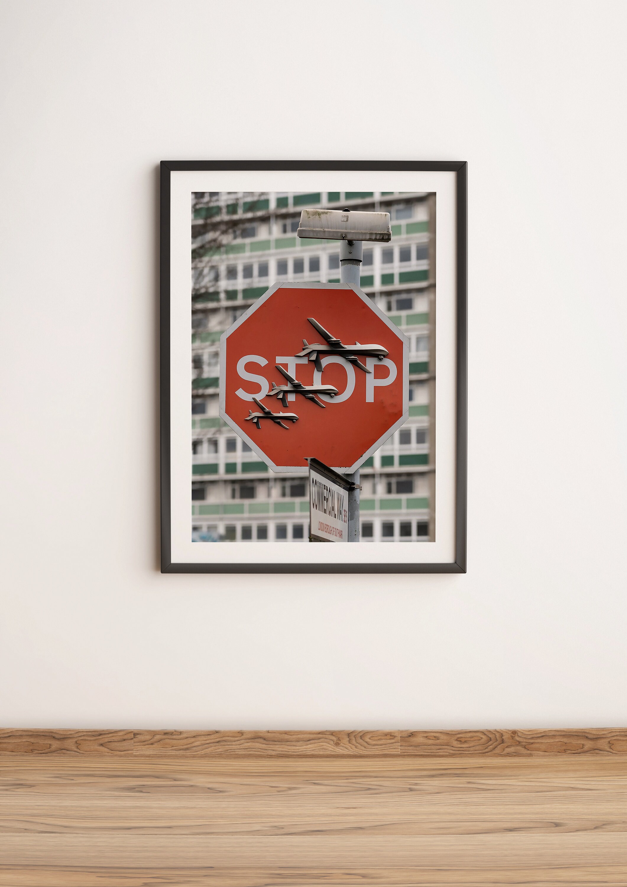 Banksy Stop Sign, Stop War, Banksy Drone, Banksy War Drone, Gaza ...