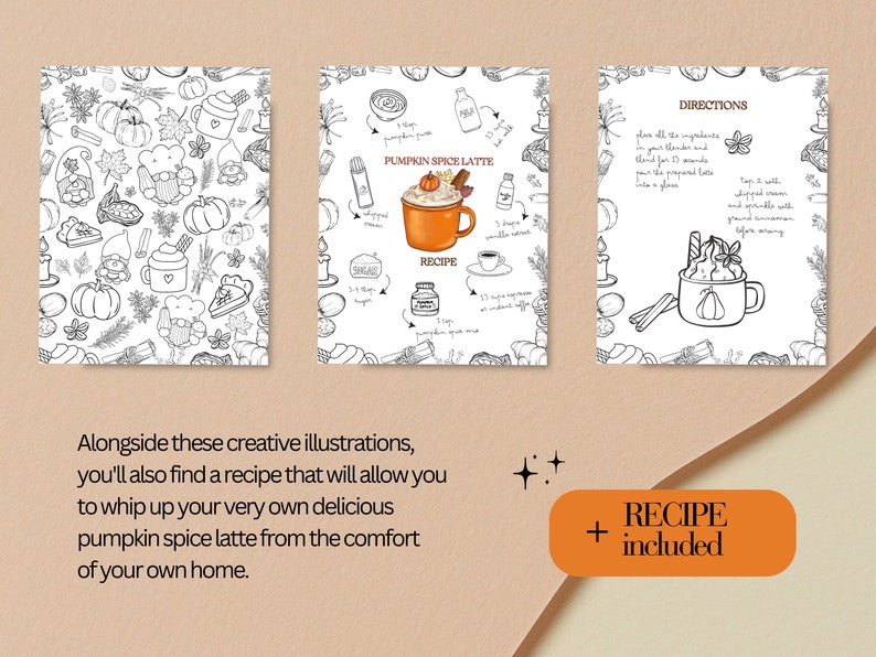 Pumpkin Spice Everything Fall Coloring Page Halloween Coloring Page ...