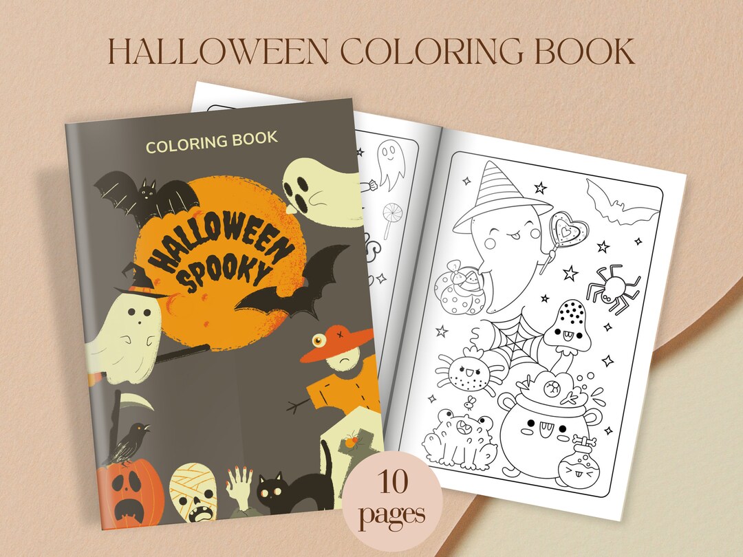 Halloween Coloring Page for Kids Coloring Book Kids Halloween Party ...