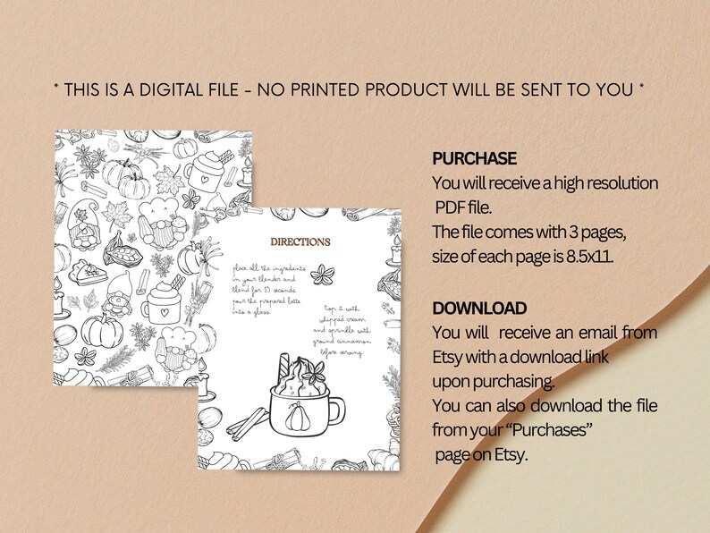 Pumpkin Spice Everything Fall Coloring Page Halloween Coloring Page ...