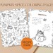 Pumpkin Spice Coloring Pages & Recipe (digital Download) - Etsy