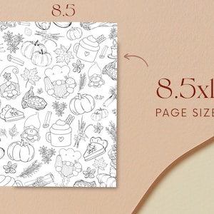 Pumpkin Spice Coloring Pages & Recipe (digital Download) - Etsy