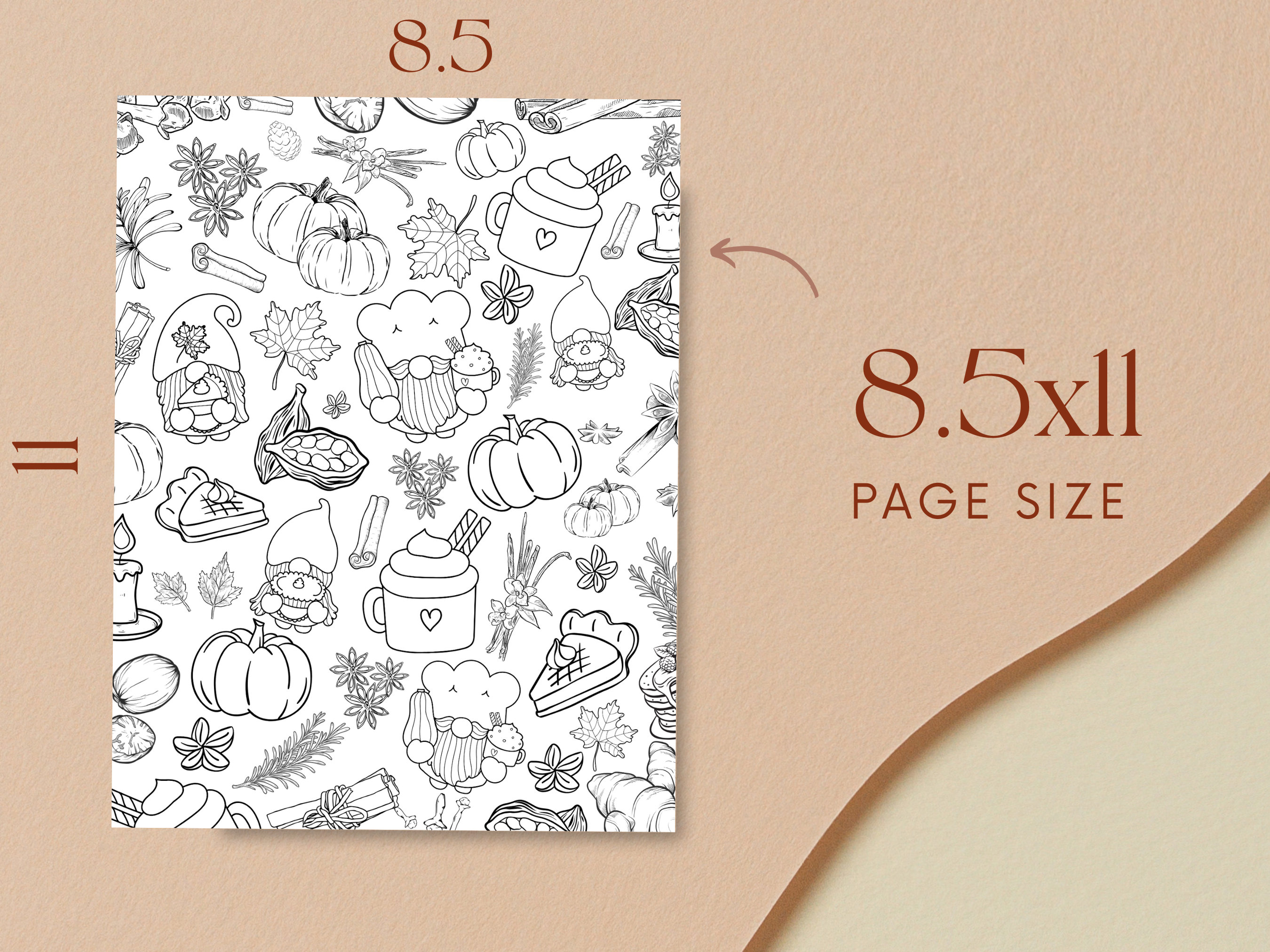 Pumpkin Spice Everything Fall Coloring Page Halloween Coloring Page ...