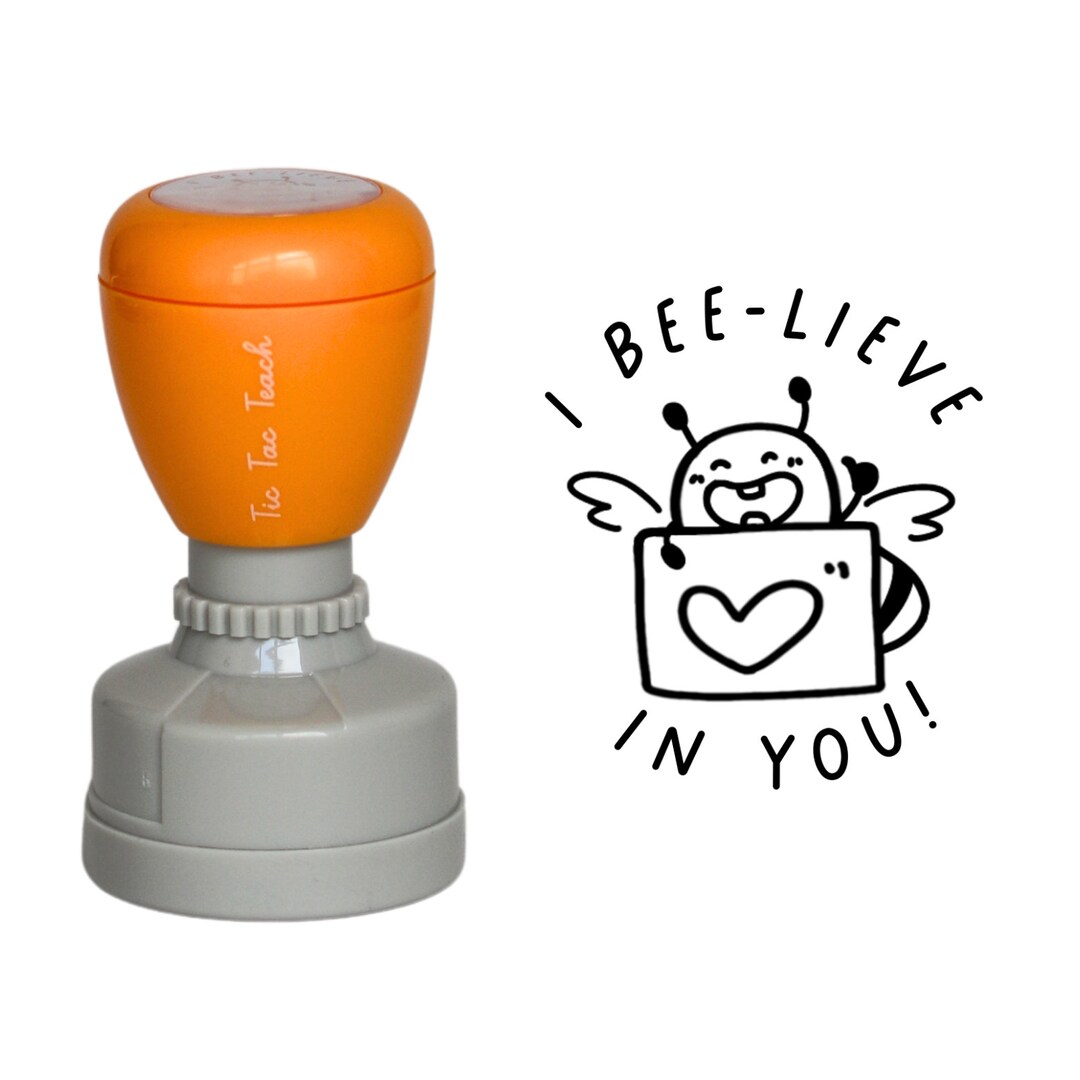 Effortless Teacher Stamp - I Bee-lieve in You - Etsy