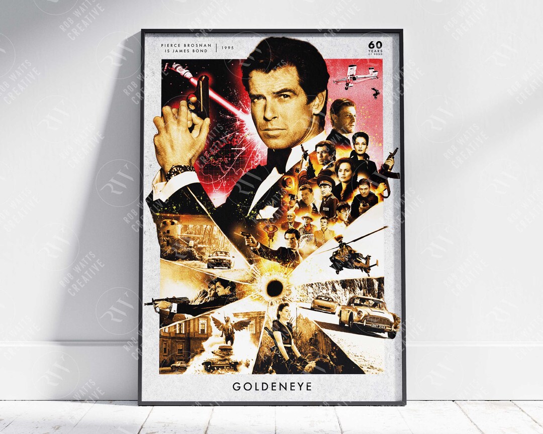 Goldeneye: A3 Poster Print Starring Pierce Brosnan, James Bond 007 - Etsy