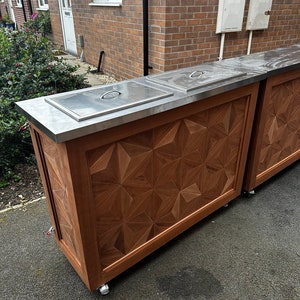 Ultimate Mobile Bar in Elegant Sapele Wood - Customisable & Portable ...