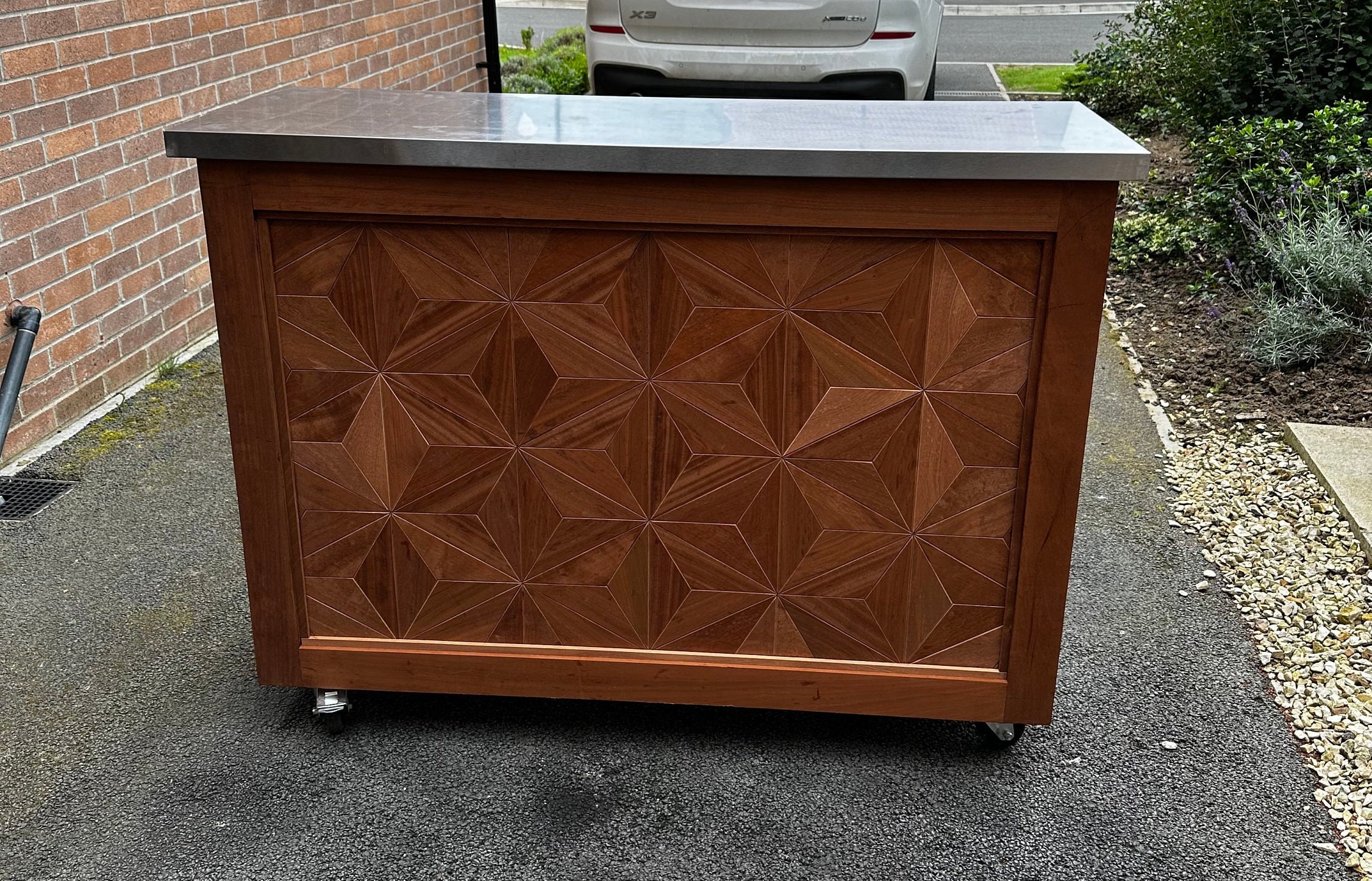 Ultimate Mobile Bar in Elegant Sapele Wood Customisable & Portable ...