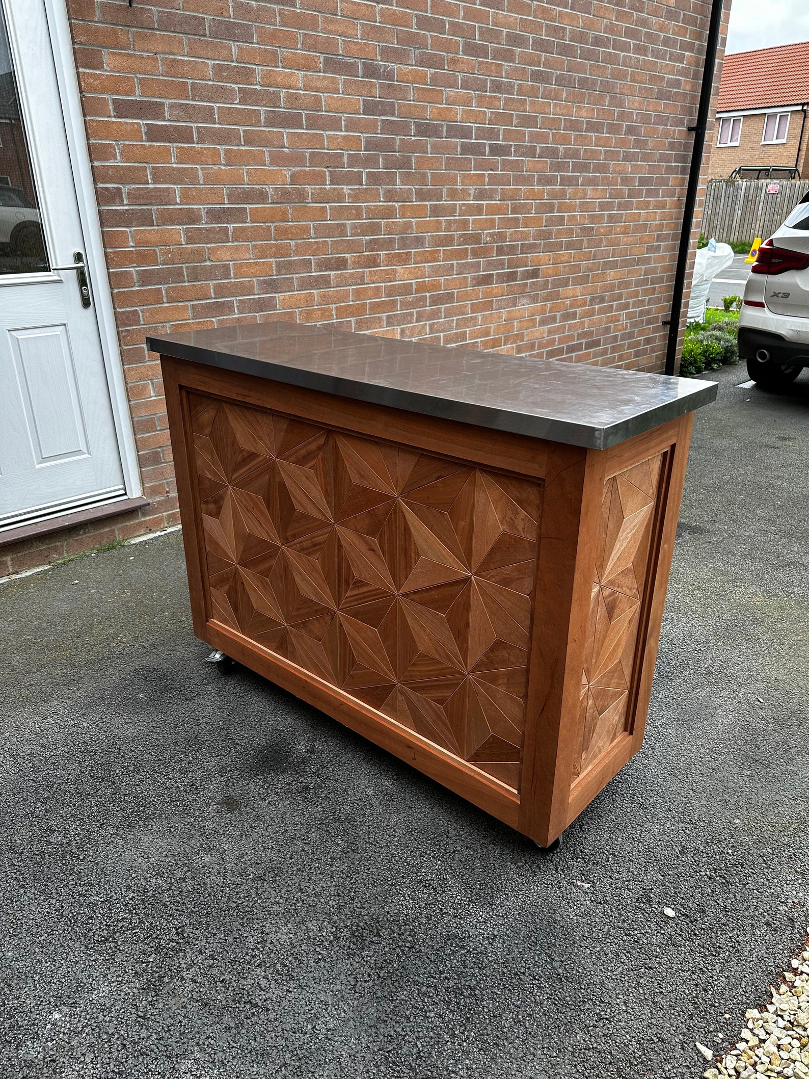 Ultimate Mobile Bar in Elegant Sapele Wood Customisable & Portable ...