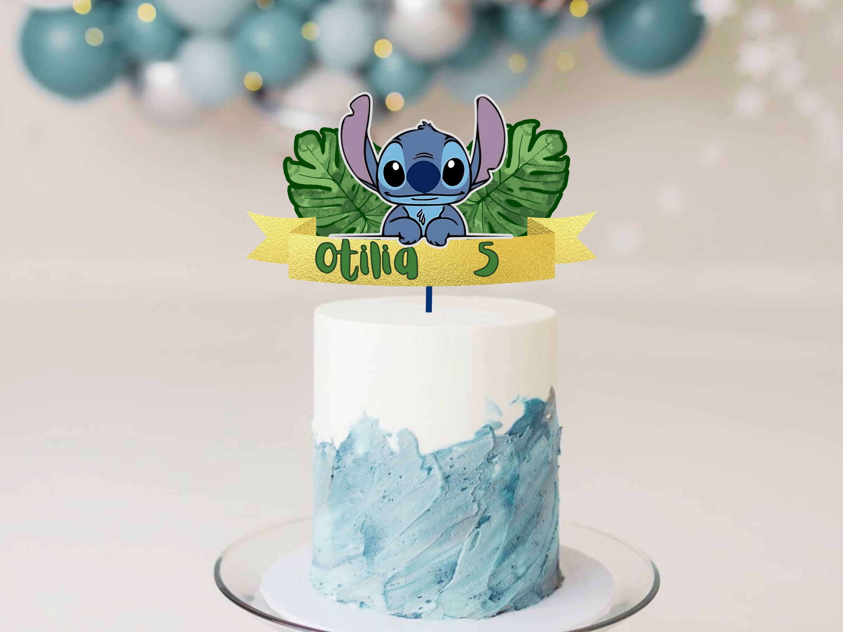 Stitch Digital Cake Topper - DIGITAL FILE - Etsy