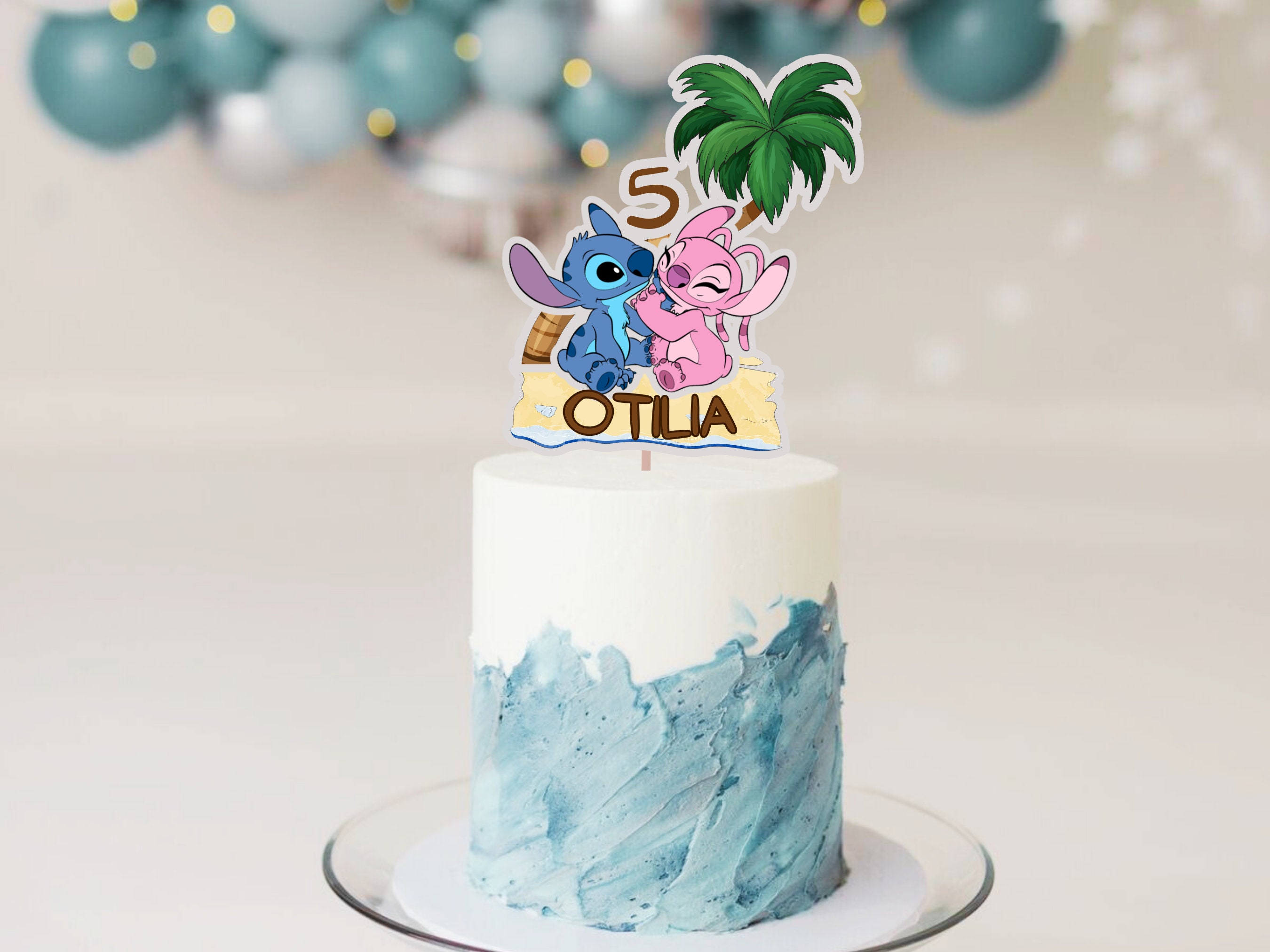 Stitch and Lilo Digital Cake Topper - DIGITAL FILE - Etsy