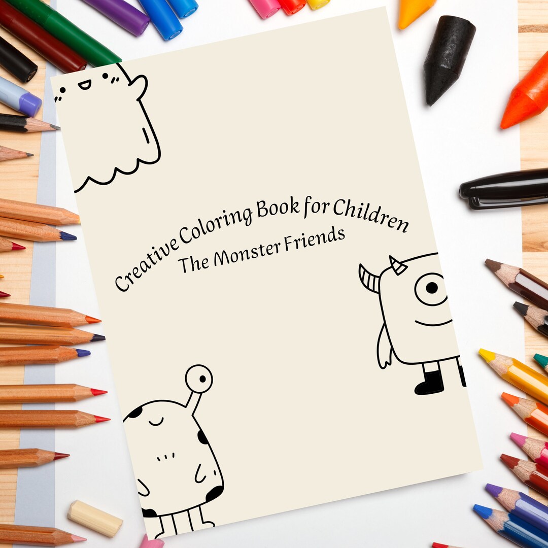 Creative Coloring Book for Kids I Digital Coloring I Monster I ...