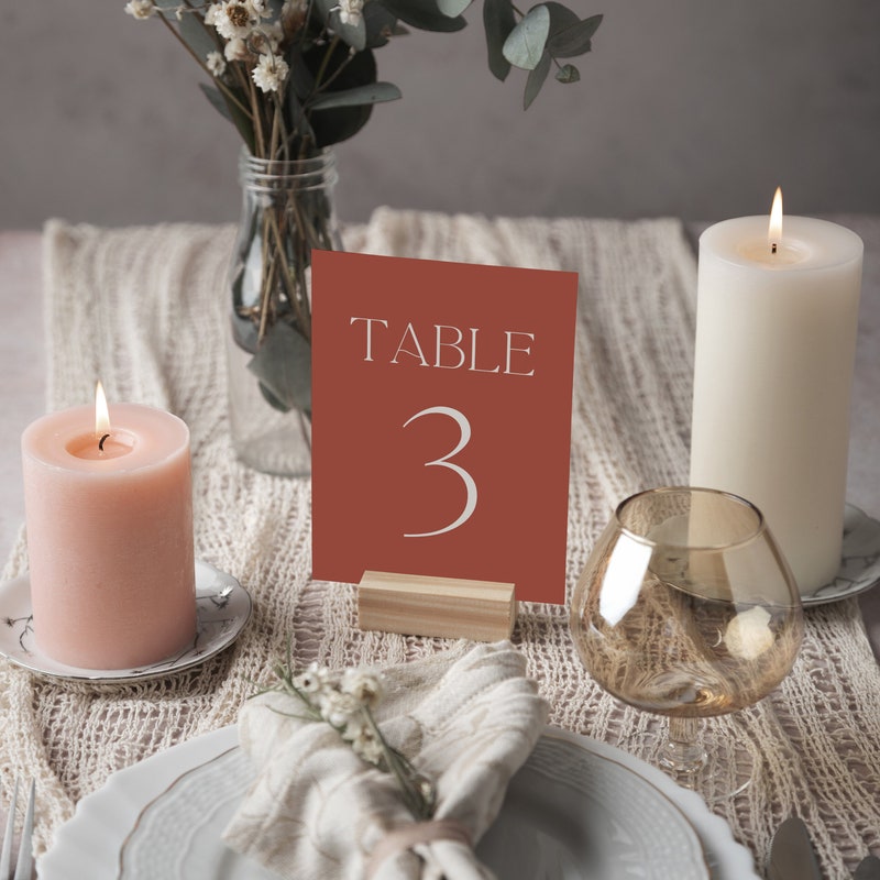 Wedding Table Number - Etsy