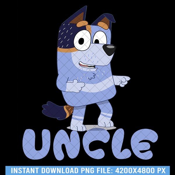 Uncle Stripes Bluey - Etsy