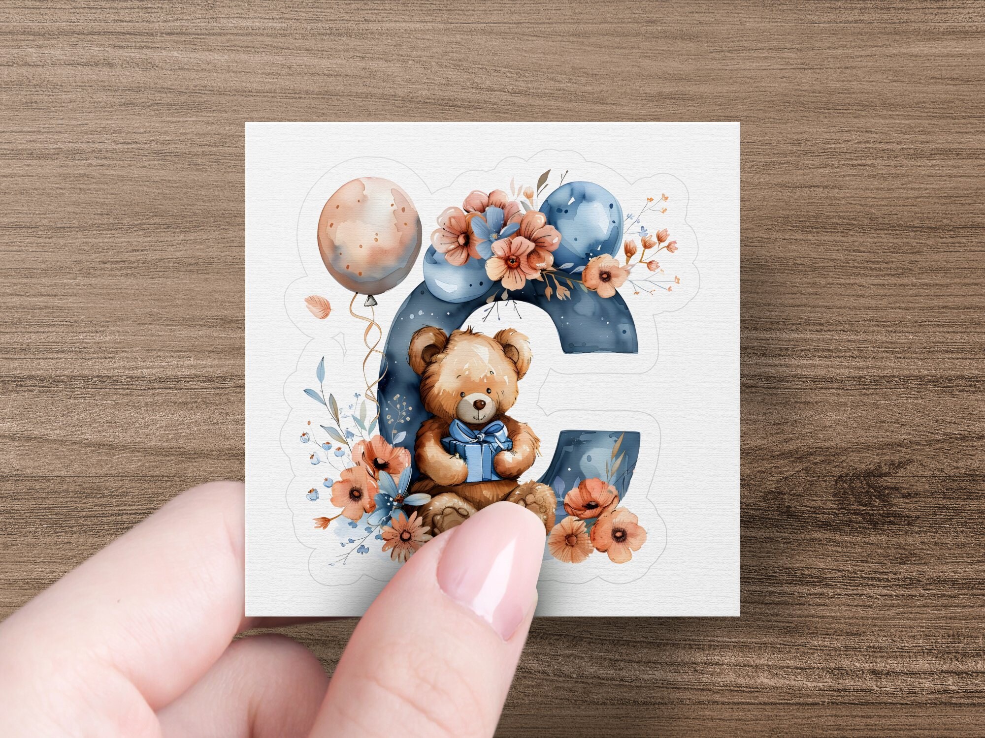 Teddy Bear Alphabet Digital Clipart, Full ABC and 0 to 9 Numbers ...