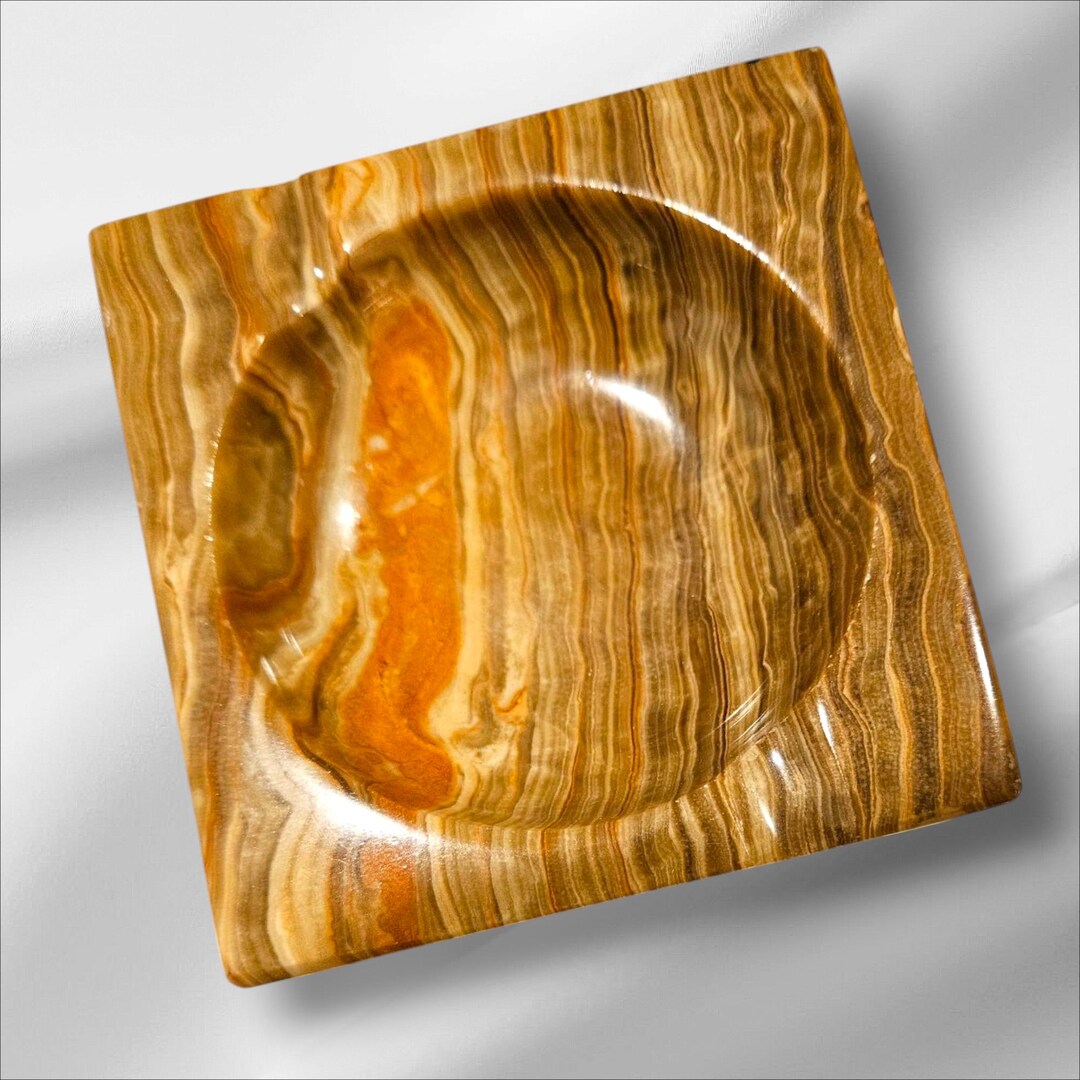 Vintage Onyx Marble Ashtray - Etsy