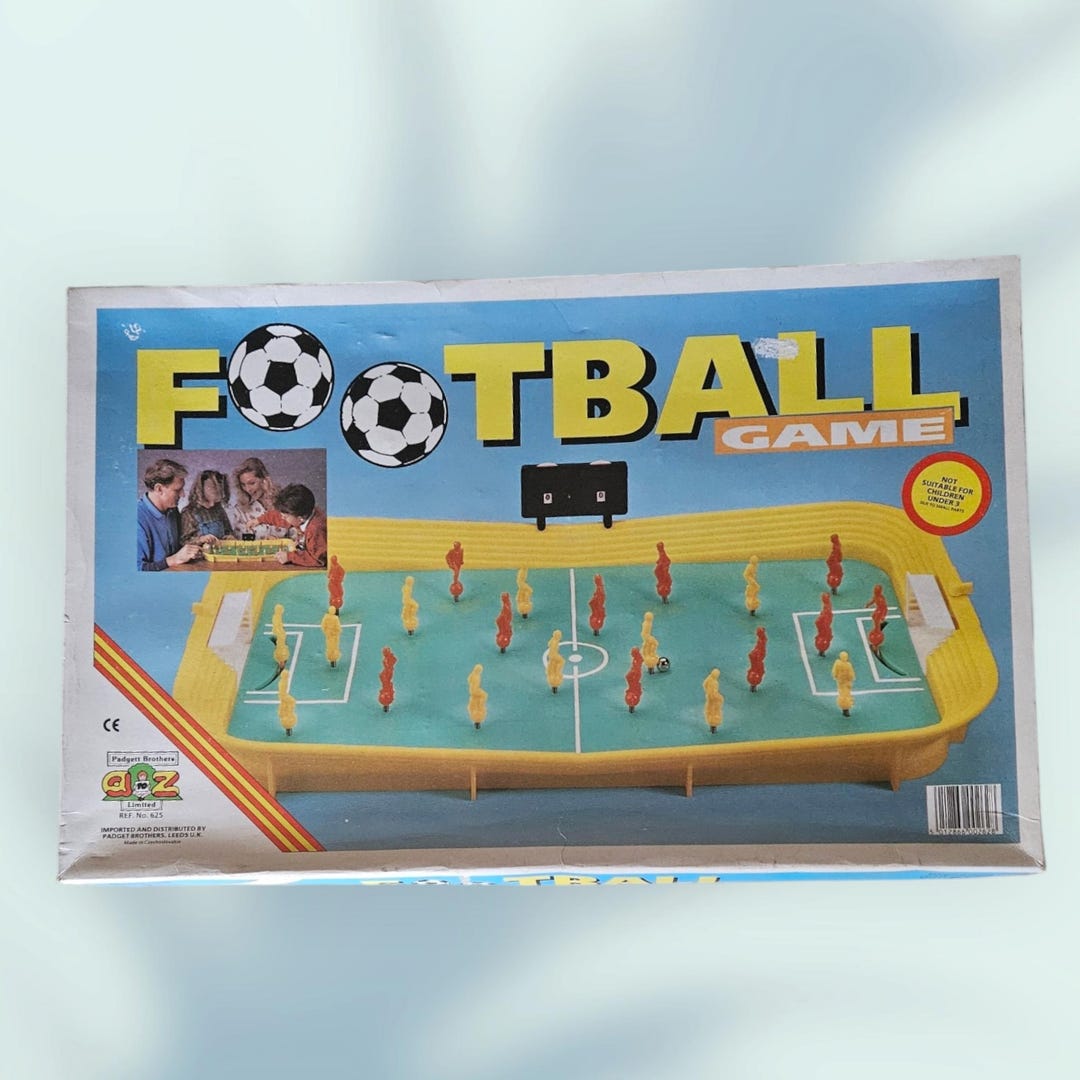 Vintage Soccer Board Game 1980s - Football Game - Family Plastic Table ...