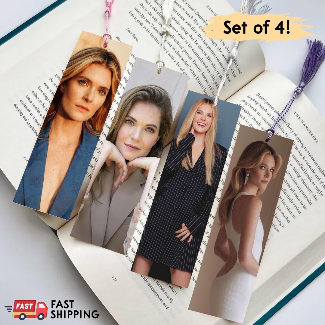 Combo 4 Bookmarks Meghann Fahy, Celebrity Bookmarks, the Bold Type Series, Set Bookmarks 2024 ...