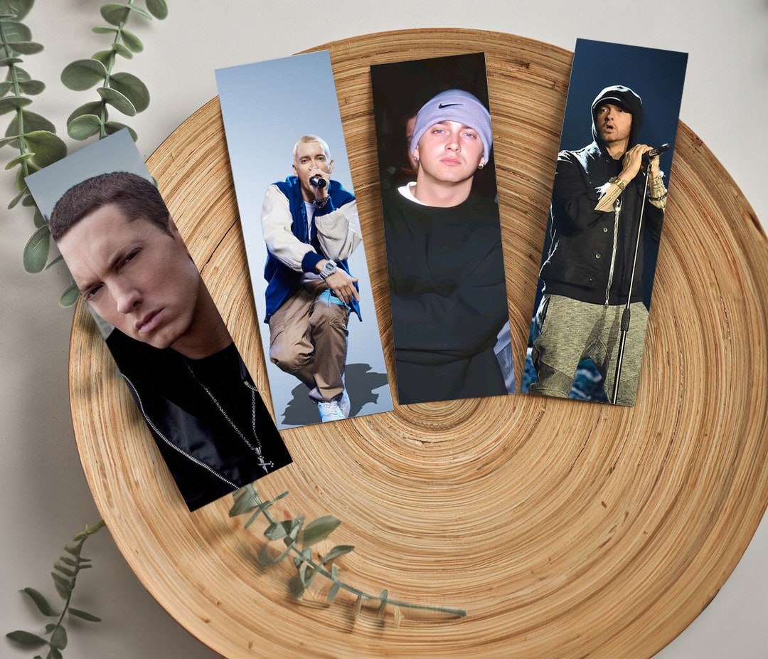 Combo 4 Bookmarks Eminem, Celebrity Bookmarks, Eminem Pictures Bookmarks, Set Bookmarks 2024 ...