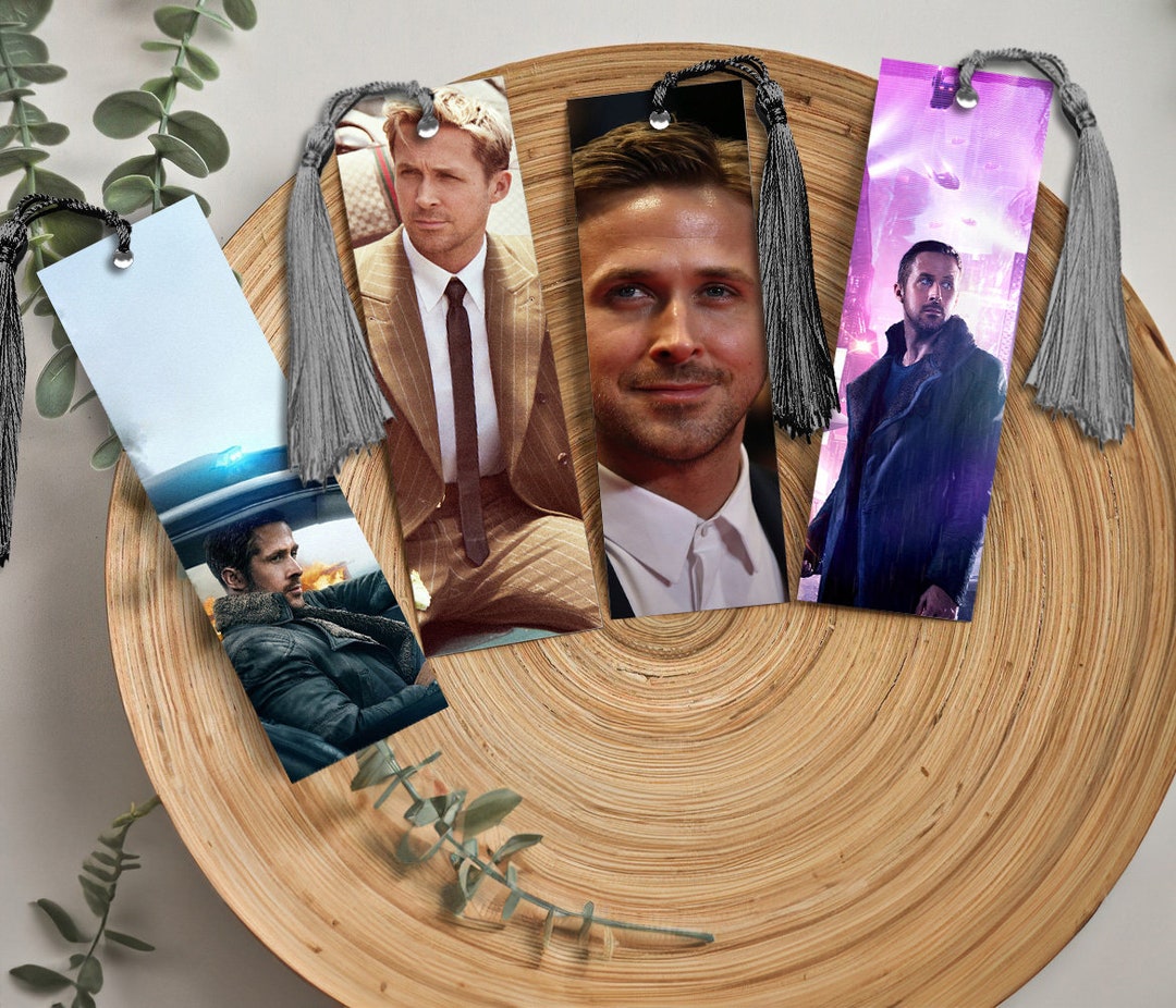 Combo 4 Bookmarks Ryan Gosling, Celebrity Bookmarks, Ryan Gosling ...