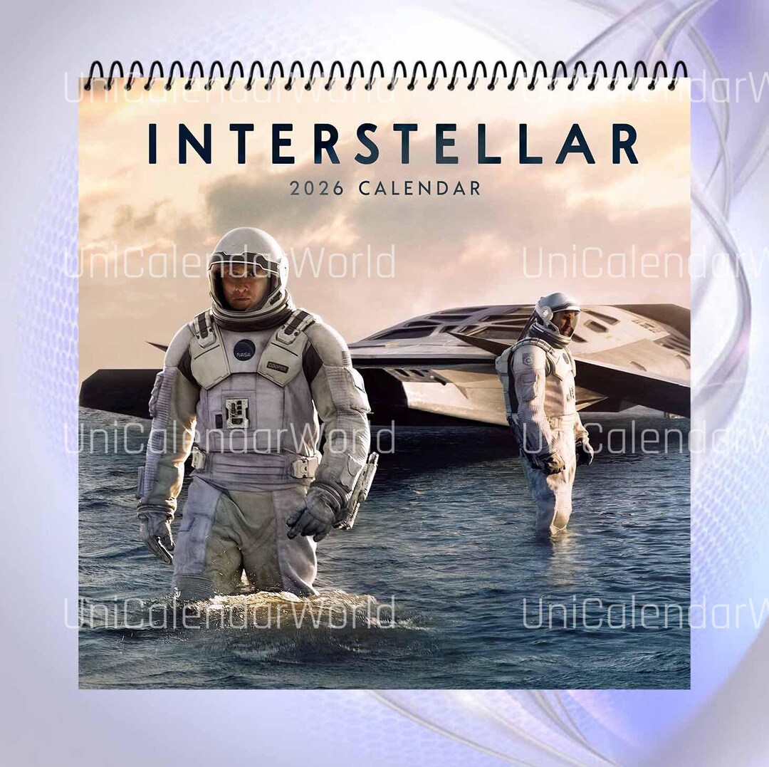 Interstellar 2026 Wall Calendar: Sci Fi Space Movie Calendar, Film Gift ...