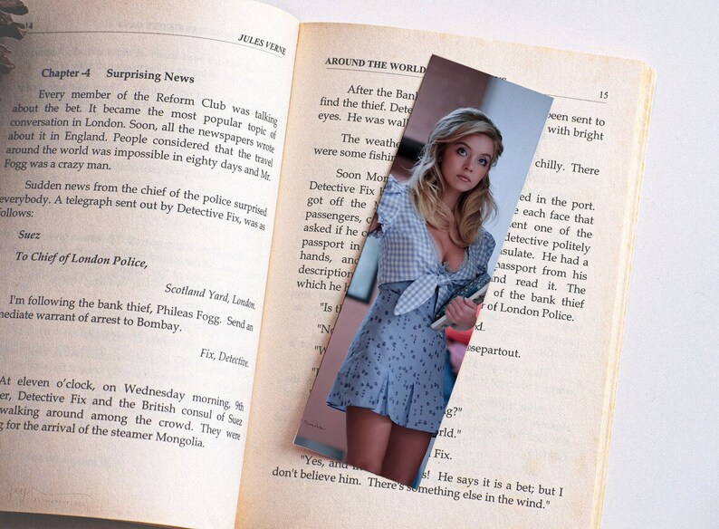 Set 4 Bookmarks Sydney Sweeney, Celebrity Bookmarks, Sydney Sweeney ...