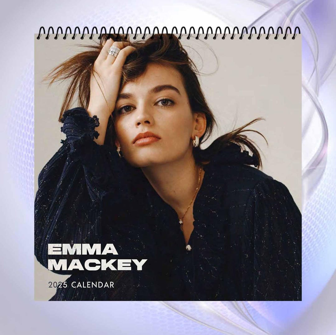 Emma Mackey Calendar 2025, Personalized Calendar, Idol Calendar, Yearly ...