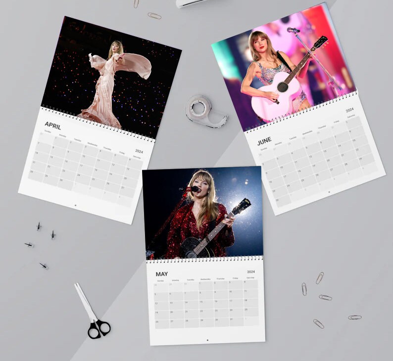 Calendario del tour Taylor, calendario 2024 ispirato a taylor version ...