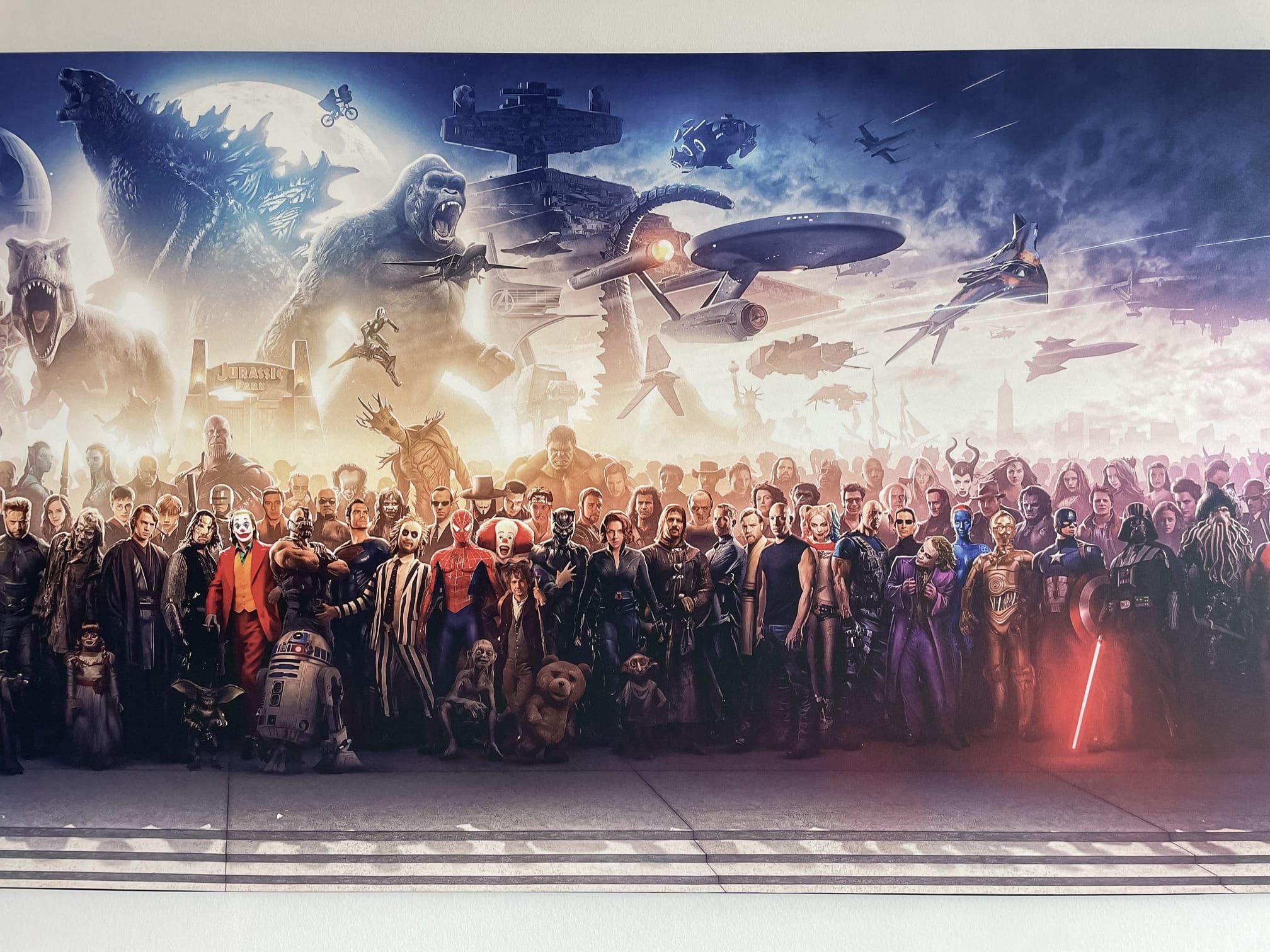 Epic 150 Movie Character, Panoramic Canvas Print, Blockbuster ...