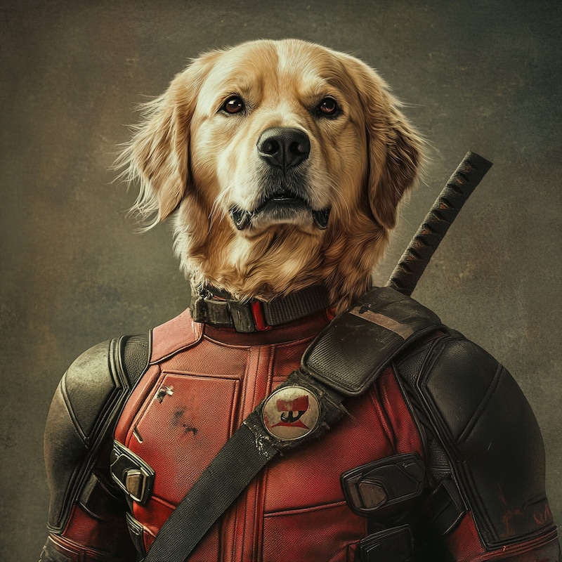 Dogpool Costume for Dog - Etsy