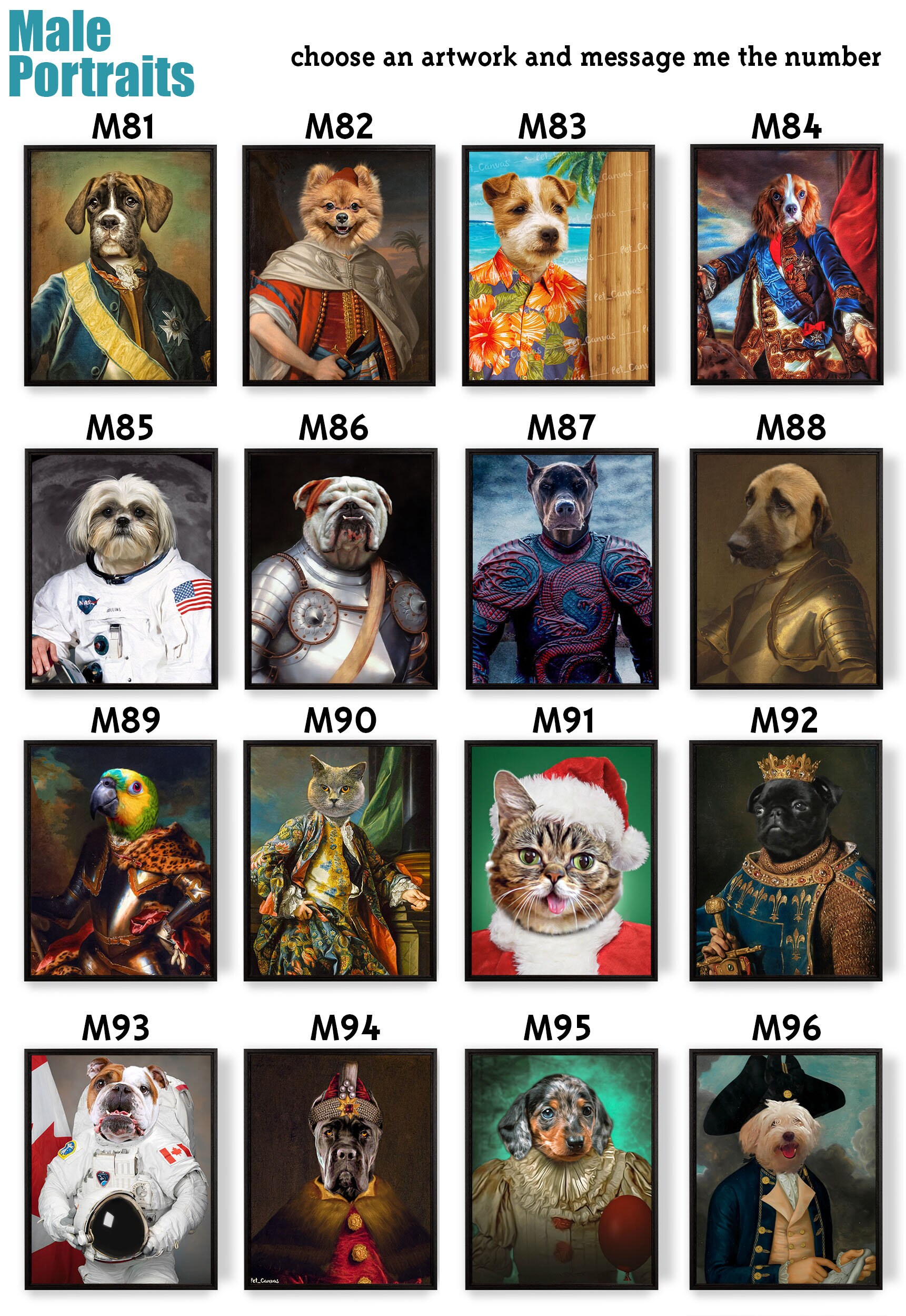 Custom Royal Pet Portrait: Renaissance Animal Painting - Etsy