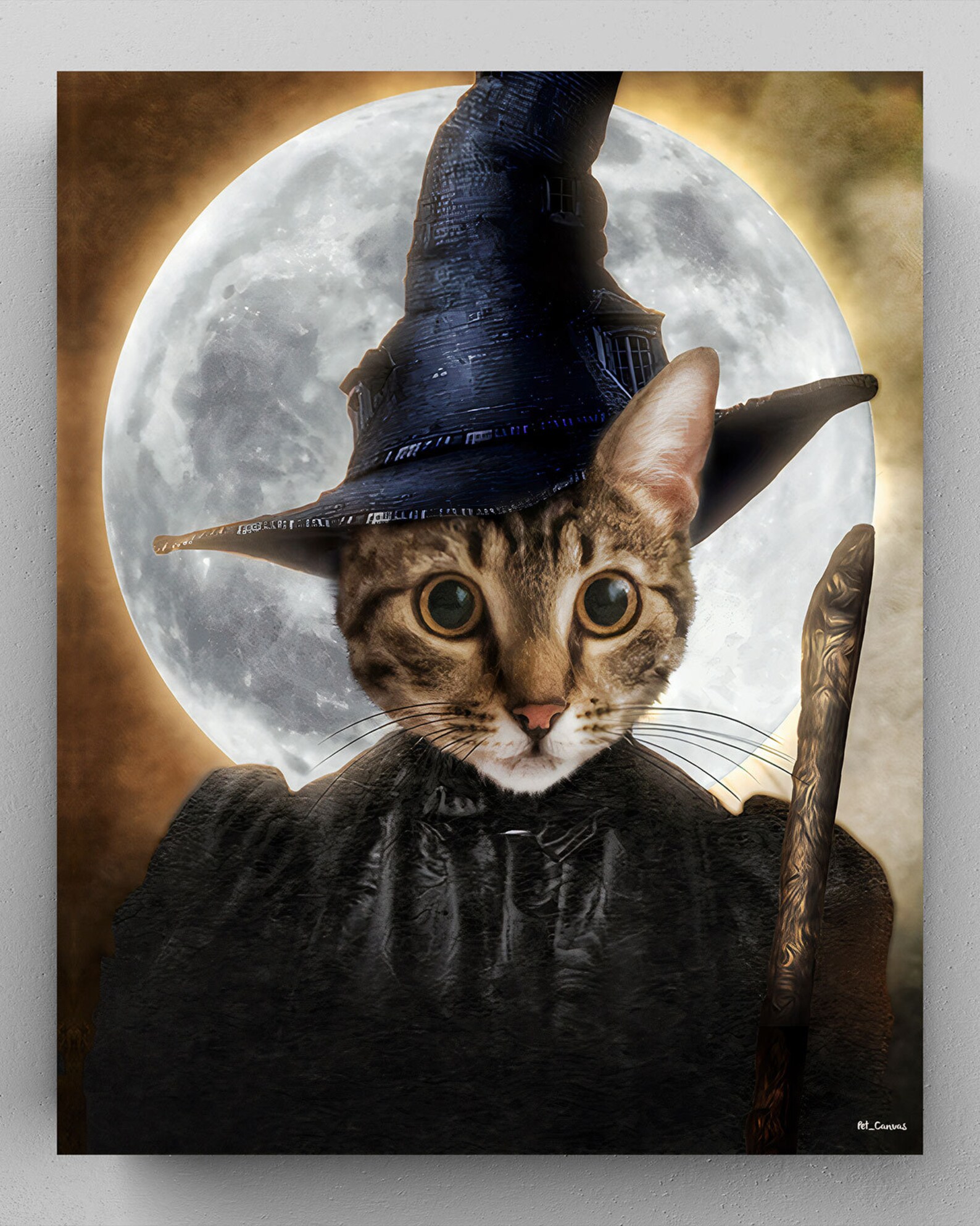 Custom Witch Pet Portrait: Regal Animal Painting (digital or Canvas) - Etsy