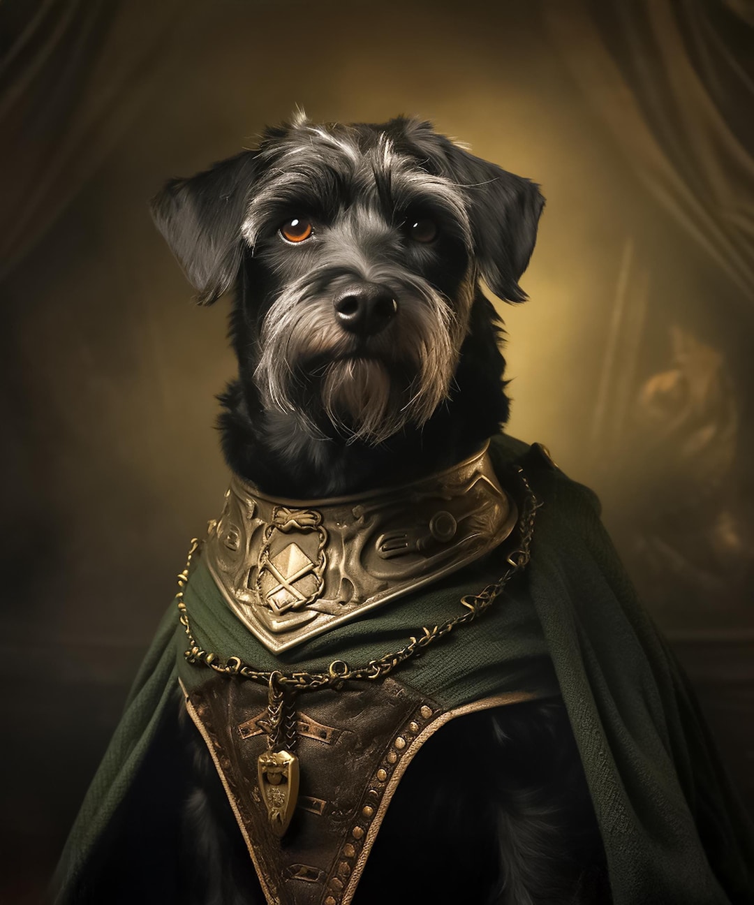 Custom LOTR Pet Portrait, LOTR, Lotr Pet Painting, Elf Cat Portrait ...