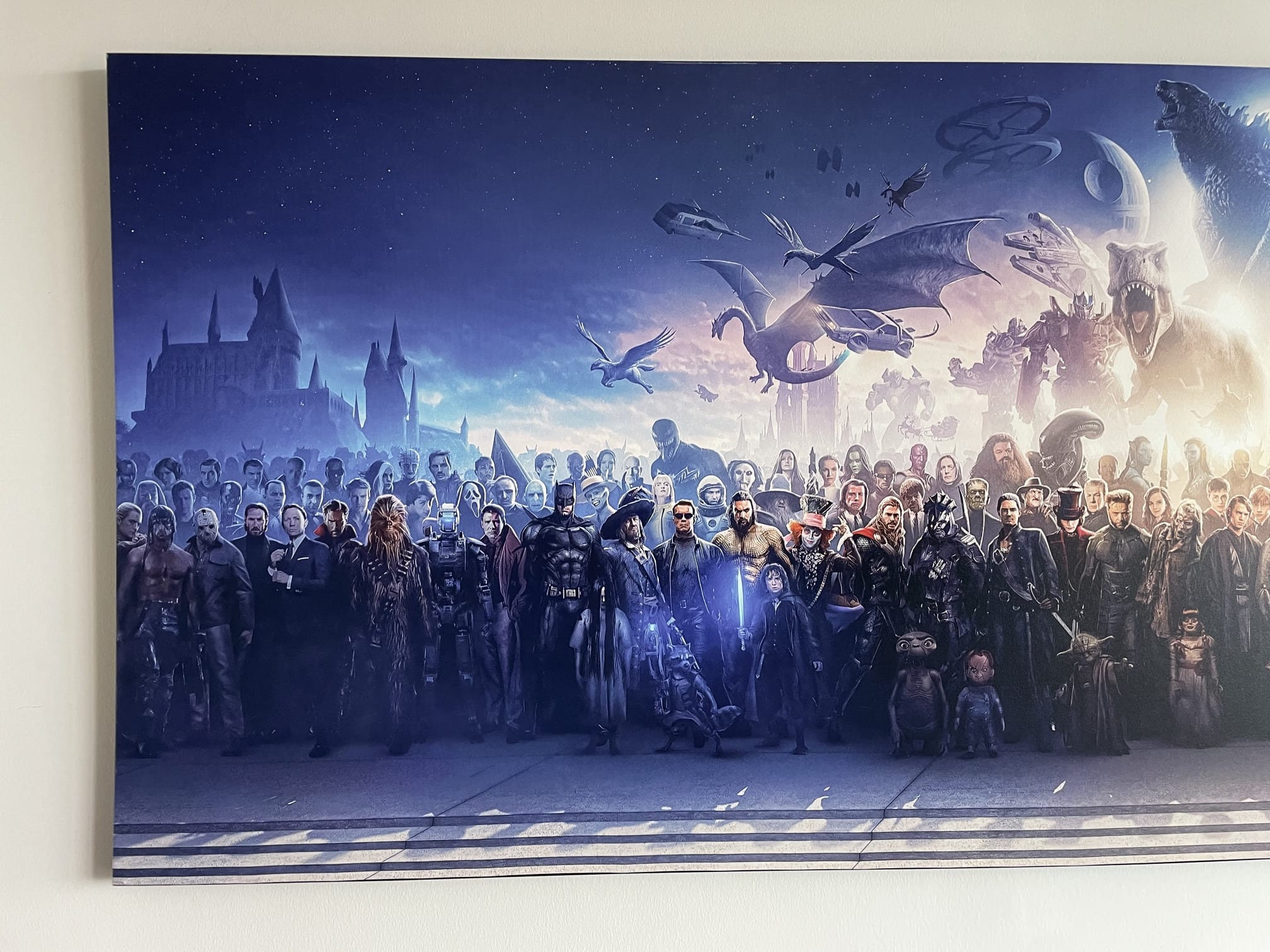 Epic 150 Movie Character, Panoramic Canvas Print, Blockbuster ...