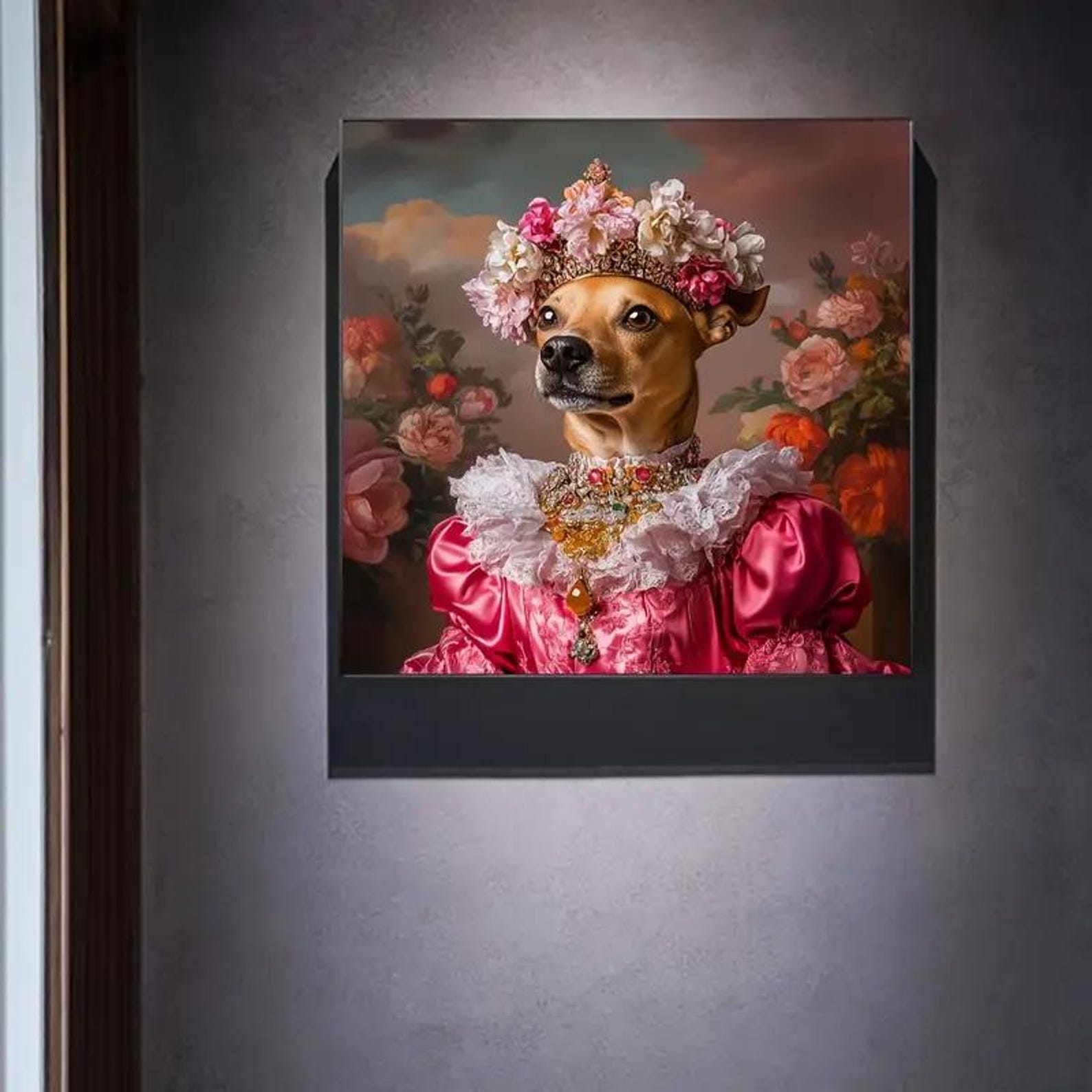 Queen Pet Portrait: Regal Royal Pet Painting (digital or Canvas) - Etsy