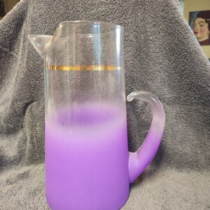 Vintage Blendo Orchid Pitcher 6 Cup Set - Etsy