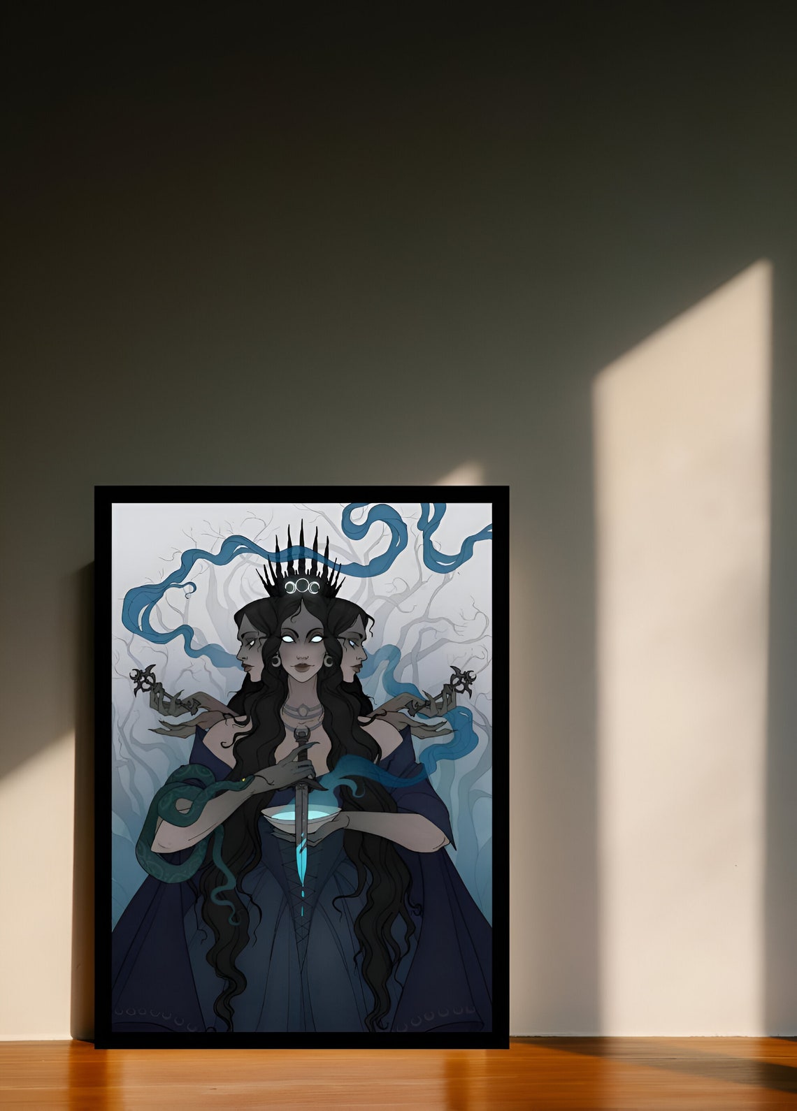 Hekate Poster Greek Goddess of Magic and Magic Hekate Wall Art Greek Mythology Art Mythology ...