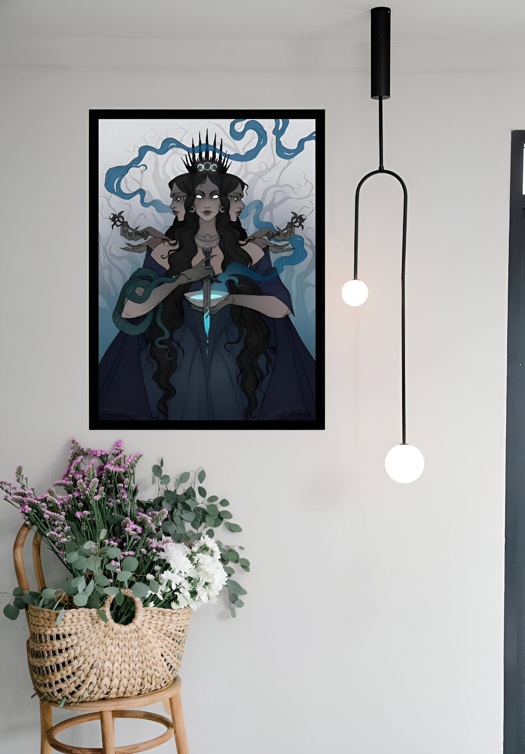 Hekate Poster Greek Goddess of Magic and Magic Hekate Wall Art Greek Mythology Art Mythology ...