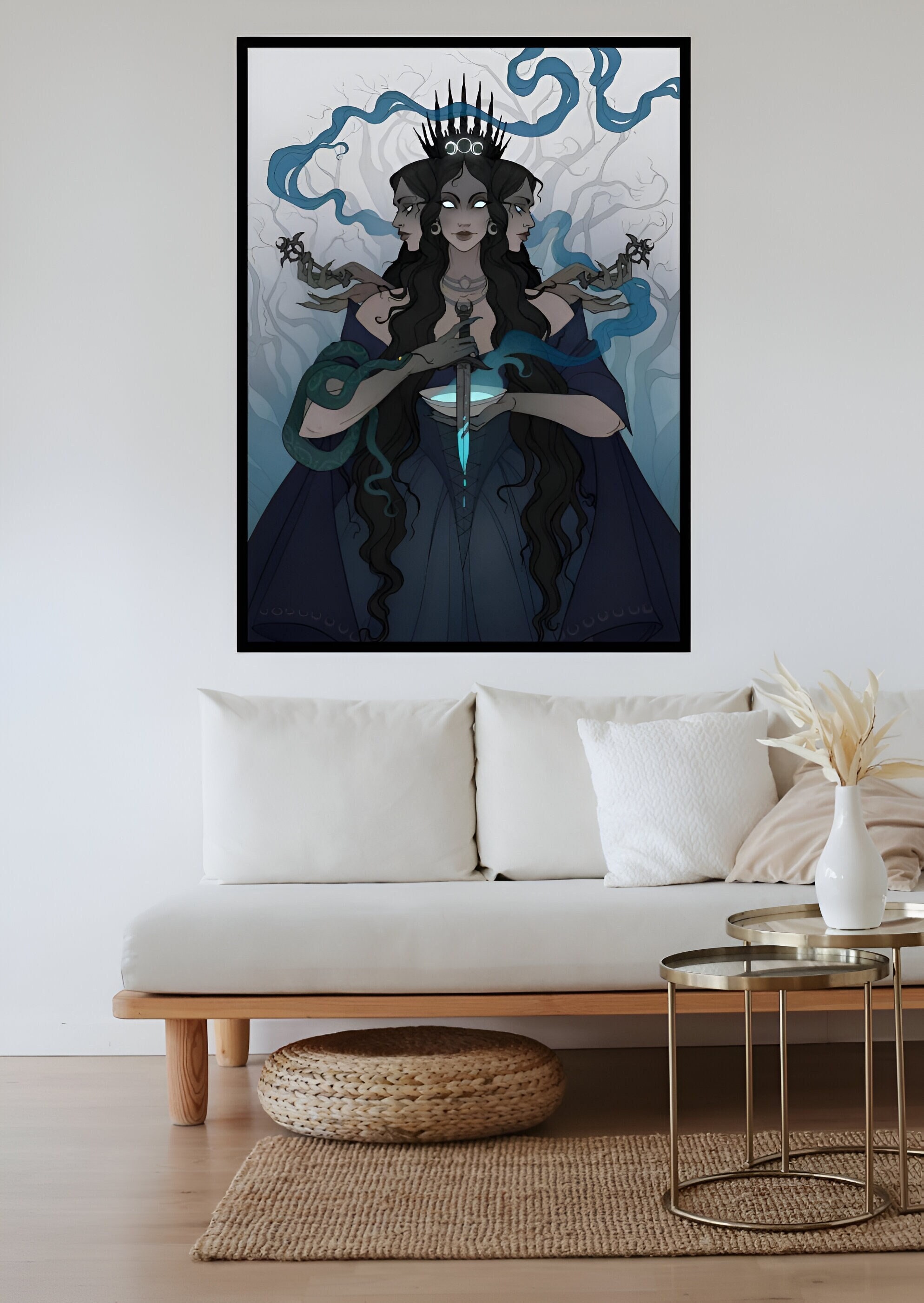 Hekate Poster Greek Goddess of Magic and Magic Hekate Wall Art Greek Mythology Art Mythology ...