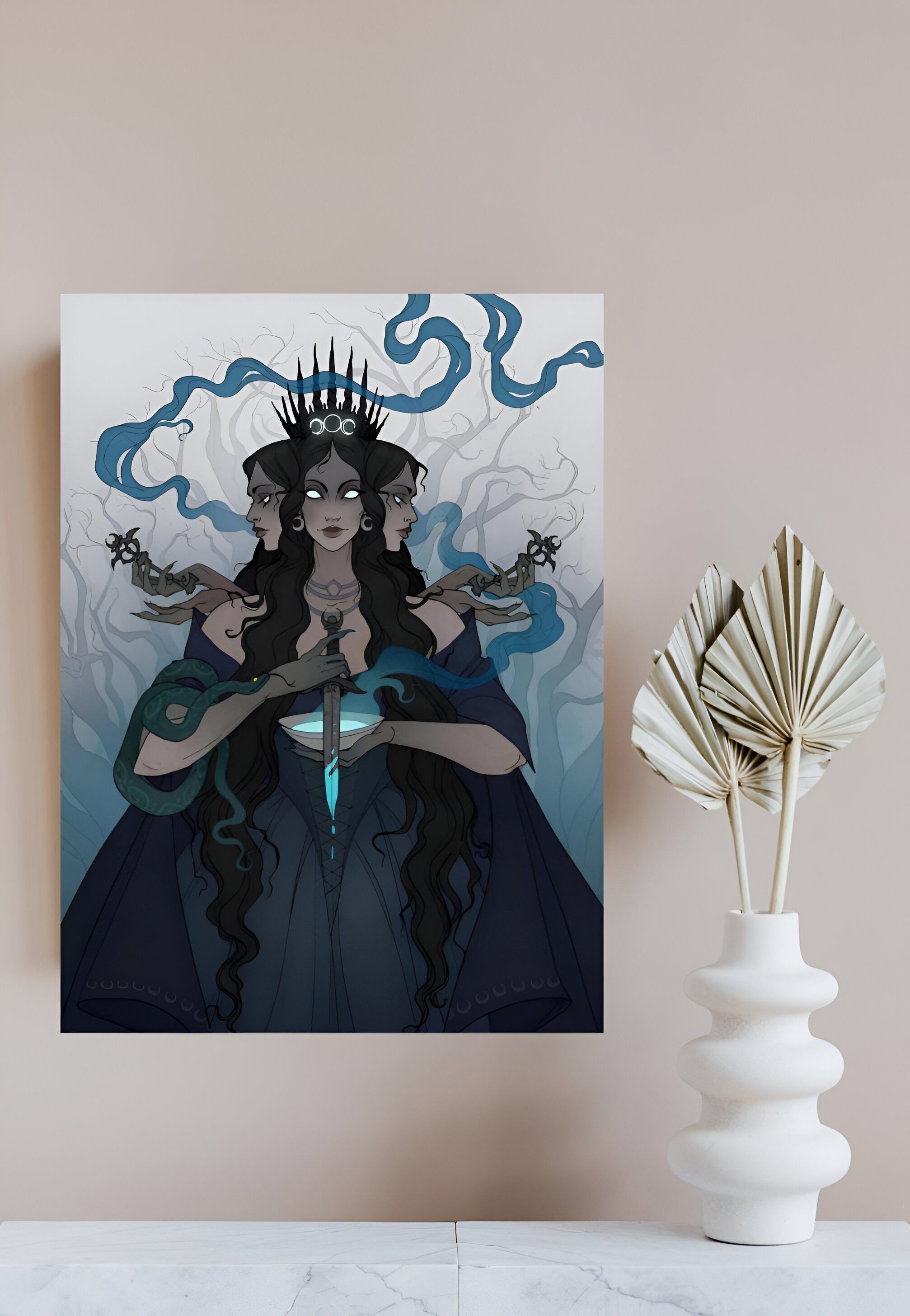 Hekate Poster Greek Goddess of Magic and Magic Hekate Wall Art Greek Mythology Art Mythology ...