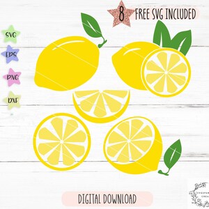 Lemon SVG Lemon Slice SVG - Etsy