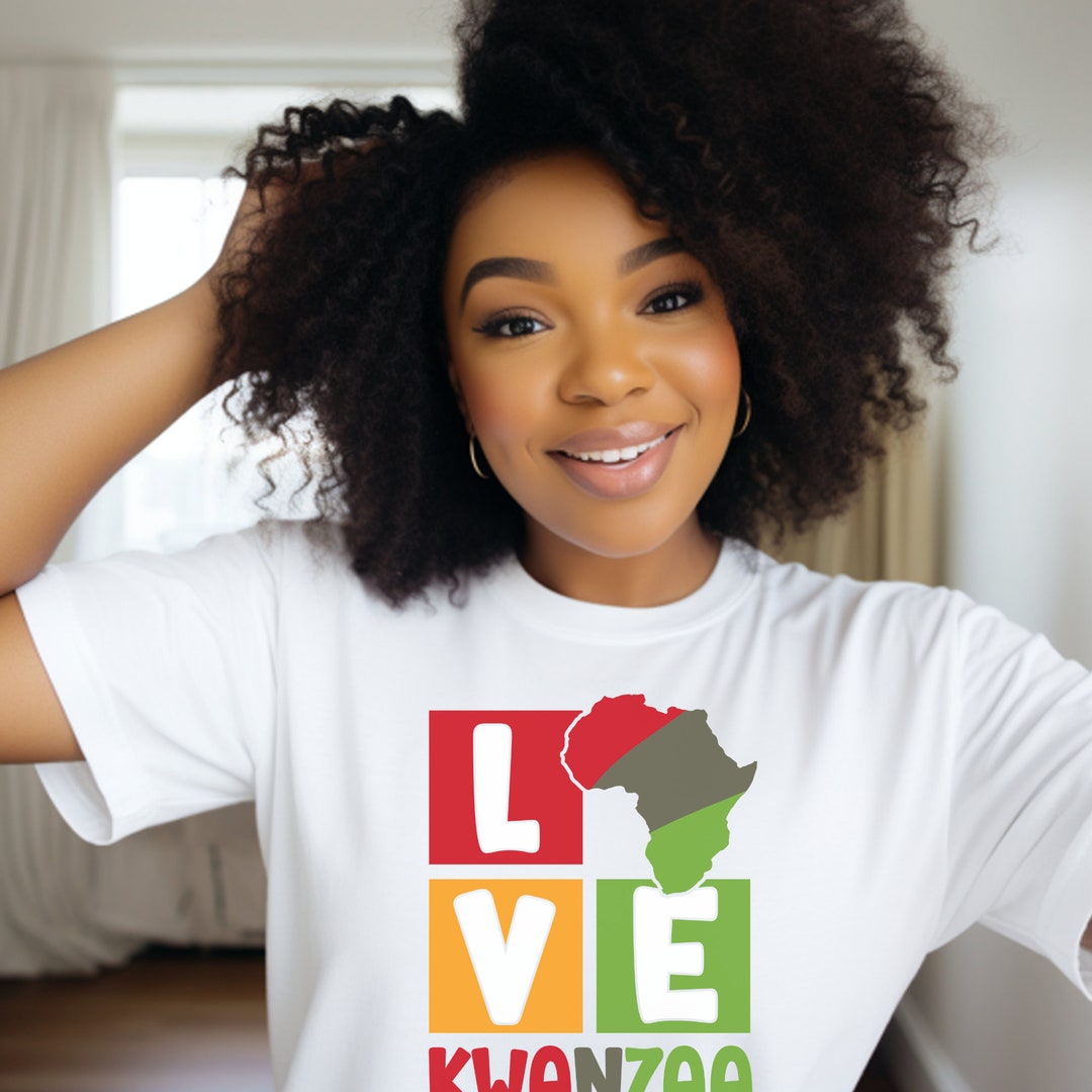 Love Kwanzaa Shirt, Kwanzaa Shirt, Kwanzaa Celebration Shirt, Afro ...