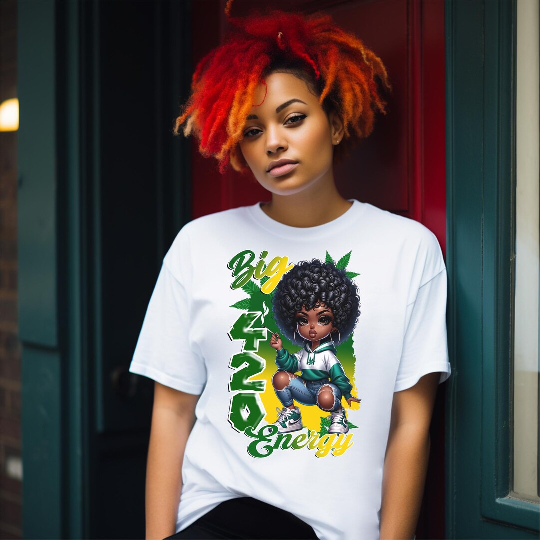 Big 420 Energy Tshirt , Cannabis Tee, Marijuana Smokin Tshirt, Weed ...